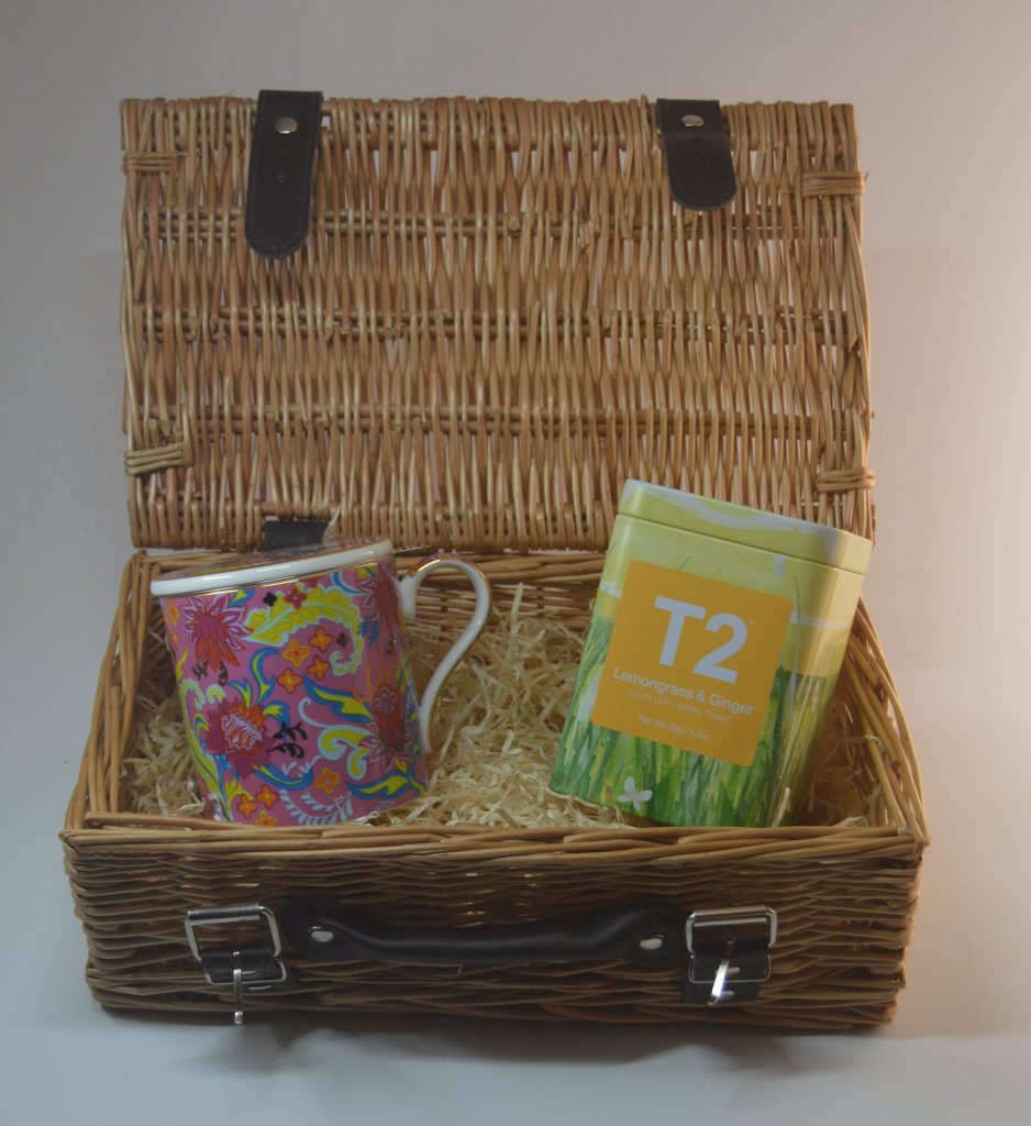 T2 Purple mug & tea hamper – Somerset Hamper Company